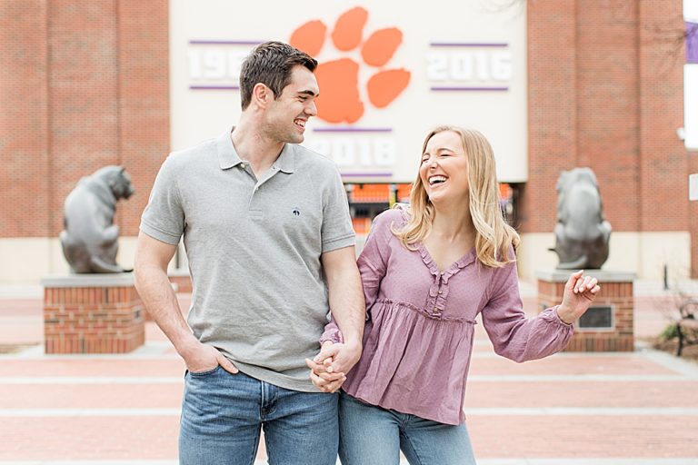 Amanda & Carson's Clemson Engagement Session - Kendra Martin ...