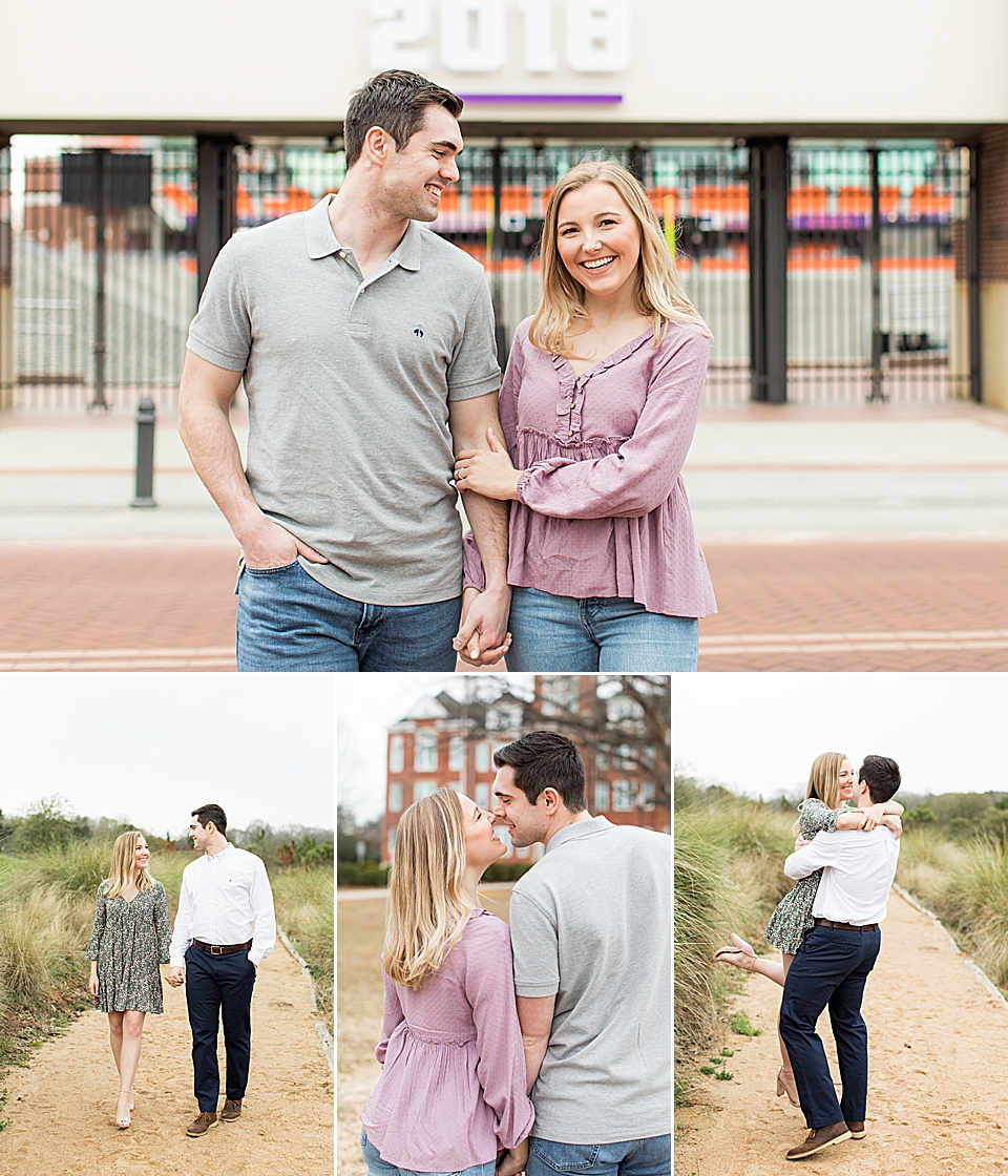 Amanda & Carson's Clemson Engagement Session - Kendra Martin ...
